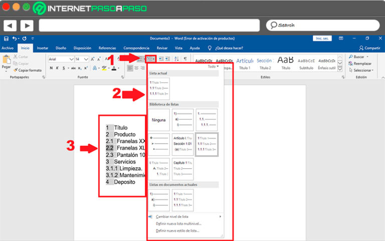 Listas Multinivel en Word 】¿Qué Son? + Cómo Crear Una 2026