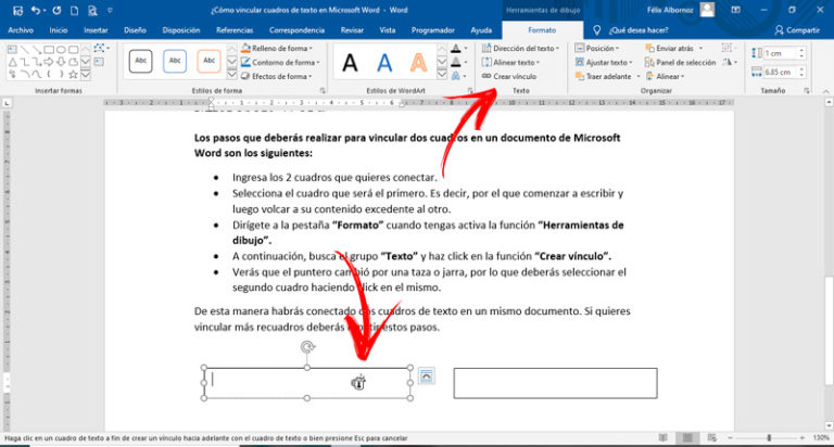 How to link text boxes in Microsoft Word? step by step guide