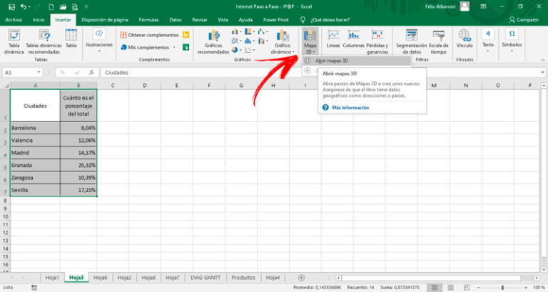 Hacer Mapas 3D en Microsoft Excel 】Guía Paso a Paso 2025