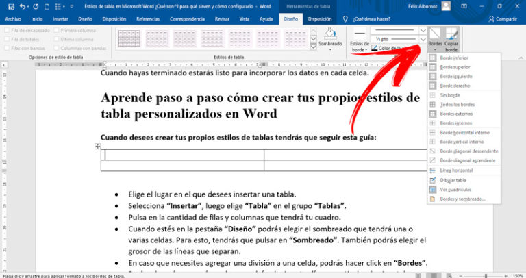 Table styles in Microsoft Word What are they, what are they for and how ...