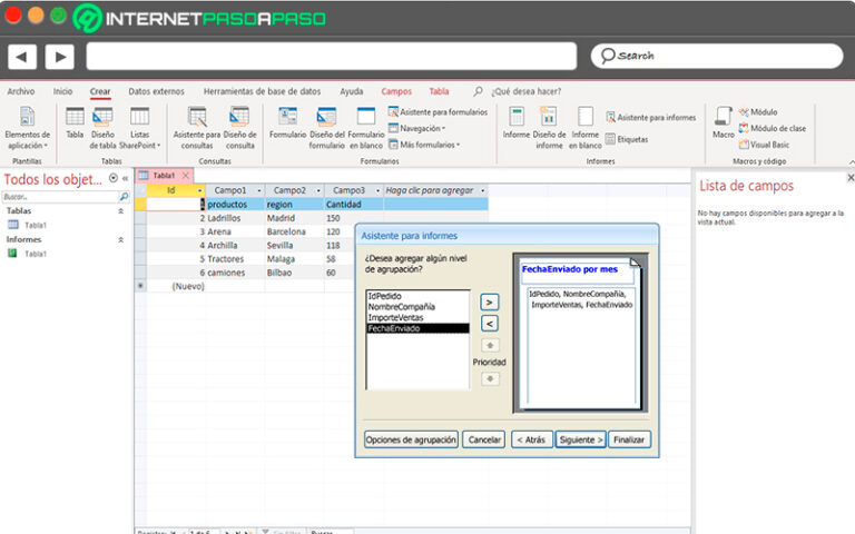 How to create a Summary or Grouped Report in a Microsoft Access database? step by step guide