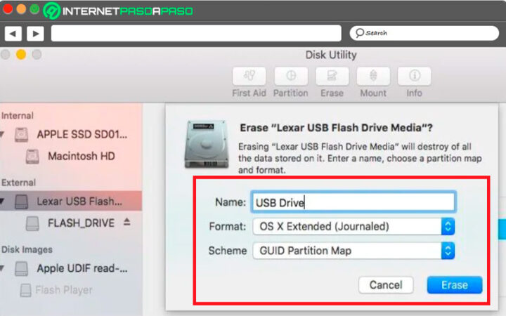 How to format a USB flash drive in MacOS easily and quickly? step by ...