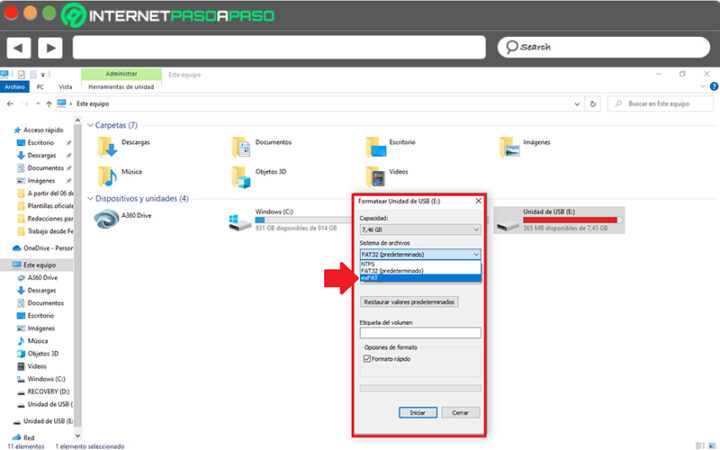 How to format a USB flash drive in Windows 10 easily and quickly? step ...
