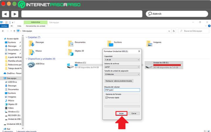 How to format a USB flash drive in Windows 10 easily and quickly? step ...