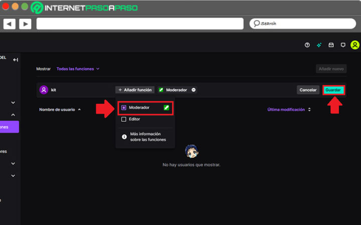 How to make any user a moderator on Twitch and manage the roles of your ...
