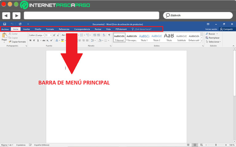 Microsoft Word Main Window What is it and what is it for?