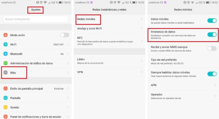 How to activate or deactivate Roaming or data roaming? step by step guide