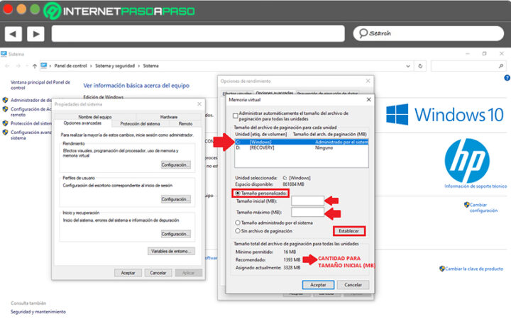 How to increase virtual memory size in Windows 10 to improve PC ...