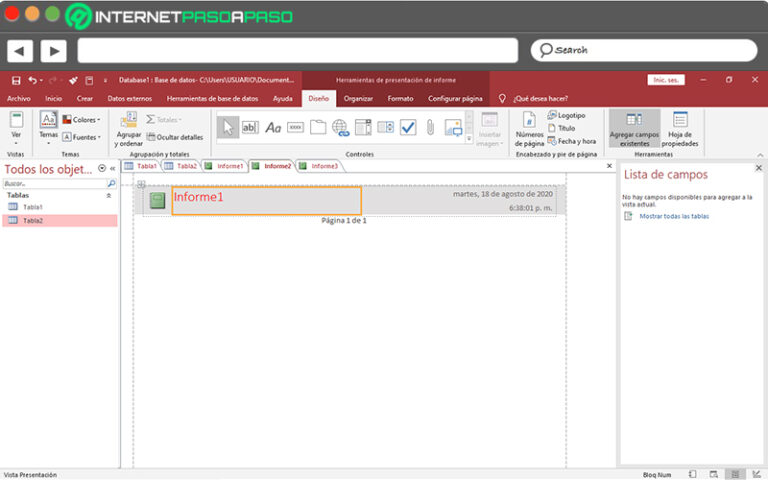 Crear Informe Básico en Access 】Guía Paso a Paso 2025