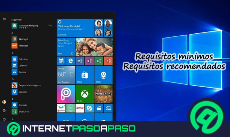 Requisitos para Instalar Windows 10 】Lista 2025