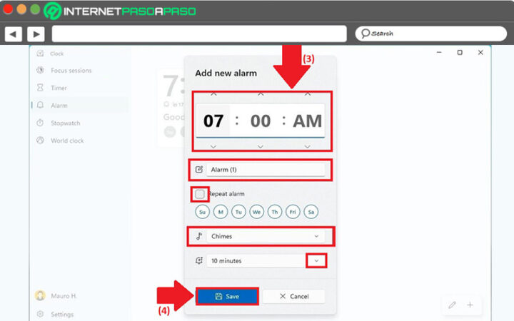 How to set an alarm or wake-up call on a Windows computer? step by step ...