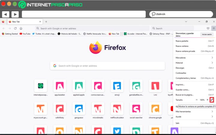 Activar y Desactivar Full Screen en Firefox 】 Guía 2025