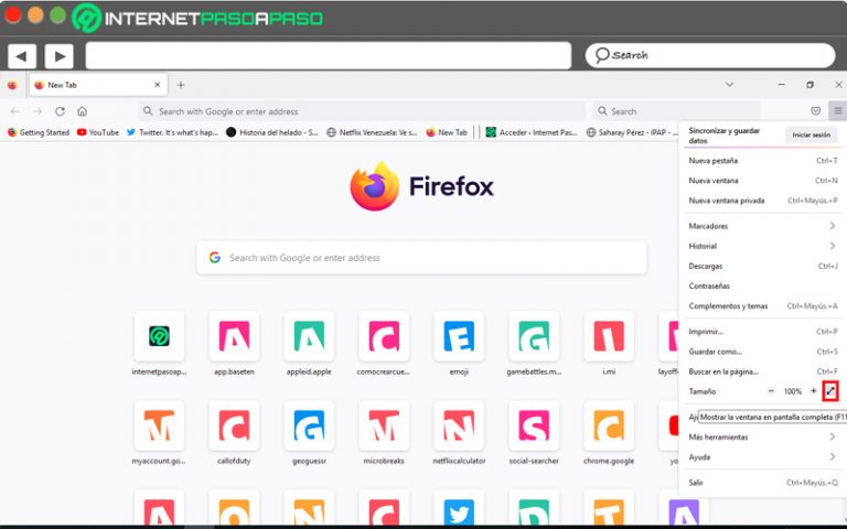 Activar y Desactivar Full Screen en Firefox 】 Guía 2025