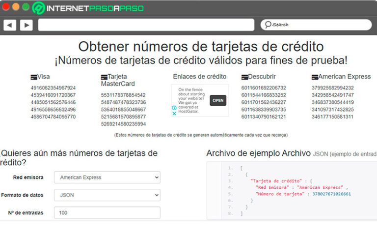 15 Generadores de Tarjetas de Crédito 】Lista 2025
