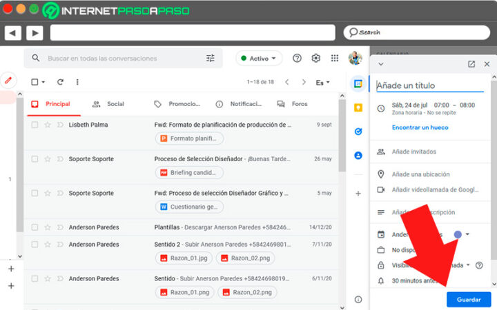 How to use Google Calendar in your Gmail email account to organize your ...