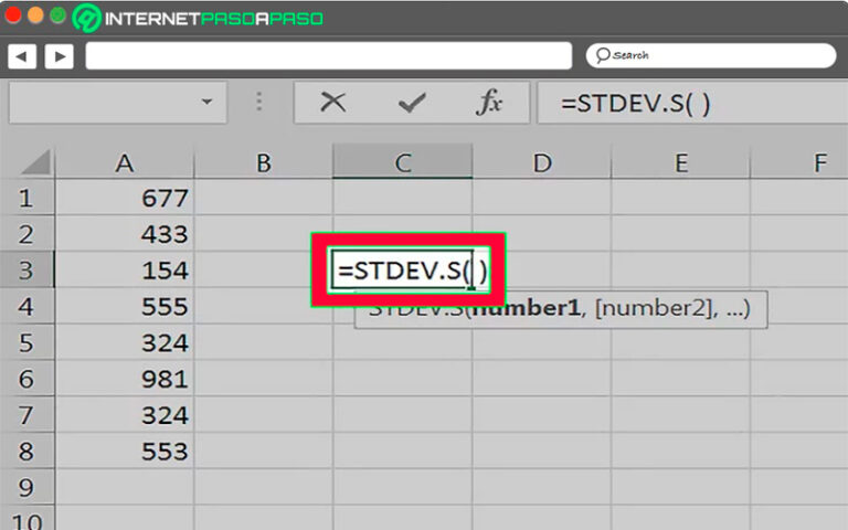 How to calculate standard deviation in a Microsoft Excel spreadsheet ...