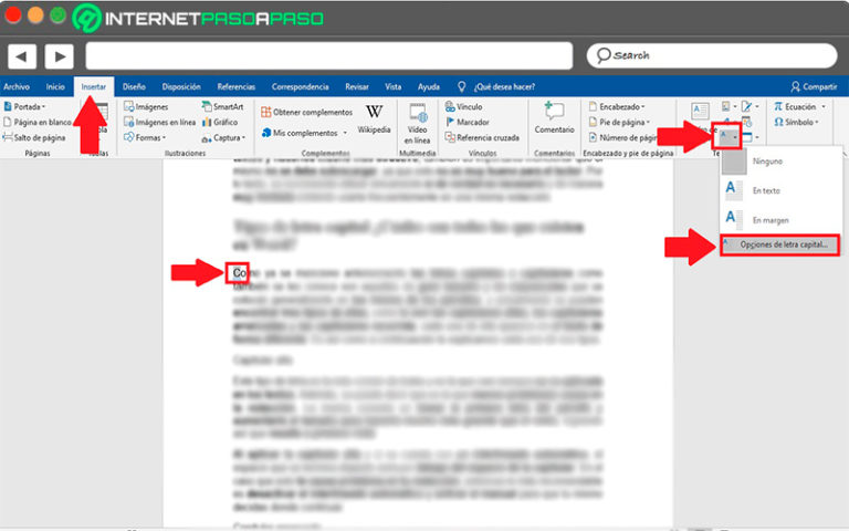 LETRA CAPITAL en WORD 】¿Qué Es? + Cómo Crear Una 2025