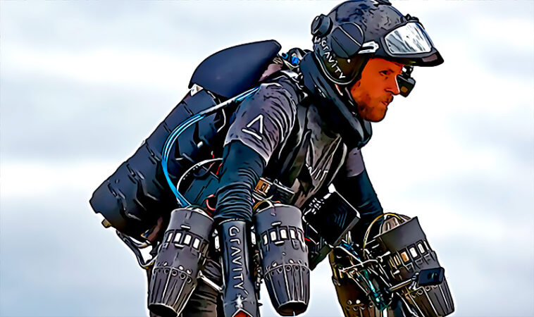 El CEO de Gravity muestra su nuevo jet pack sobre Chicago