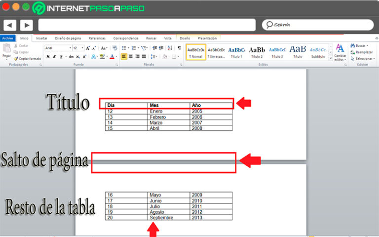 How to repeat title rows in a Microsoft Word document? step by step guide