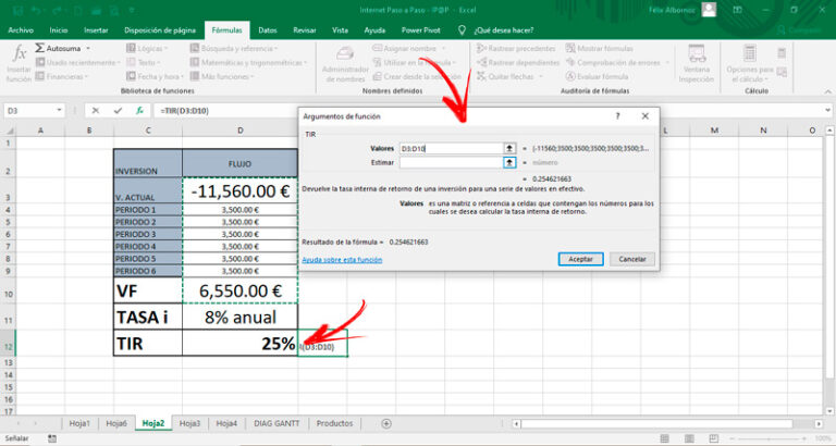 Calcular la TIR en Microsoft Excel 】Guía Paso a Paso 2026