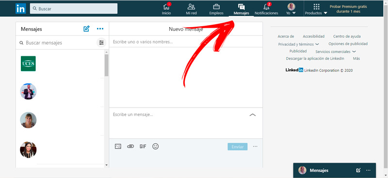 How to send an InMail message on LinkedIn to a user outside your ...