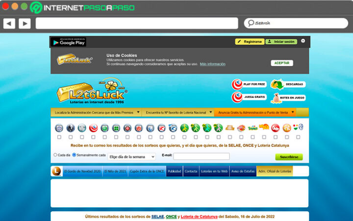 10 Webs para Consultar el Cuponazo de la ONCE 】Lista 2025